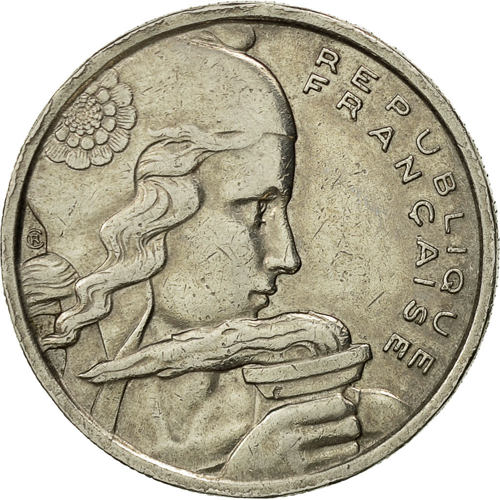 Coin France Cochet 100 Francs 1958 AU(50-53) Copper-nickel KM:919.1 ...