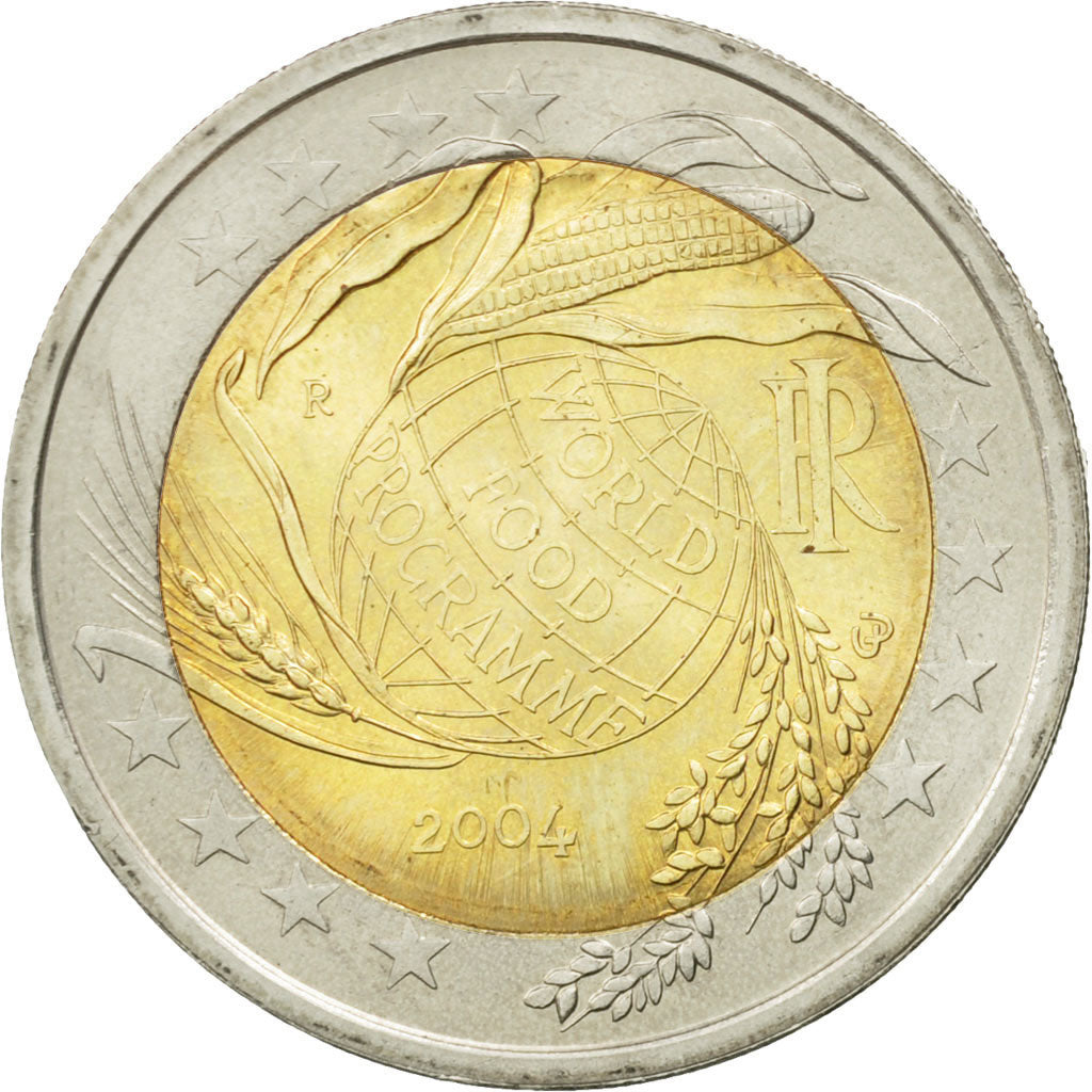 Francia 2 Euro World Food Programme 2004 SC Bimetálico KM:1289 – Numiscorner.com