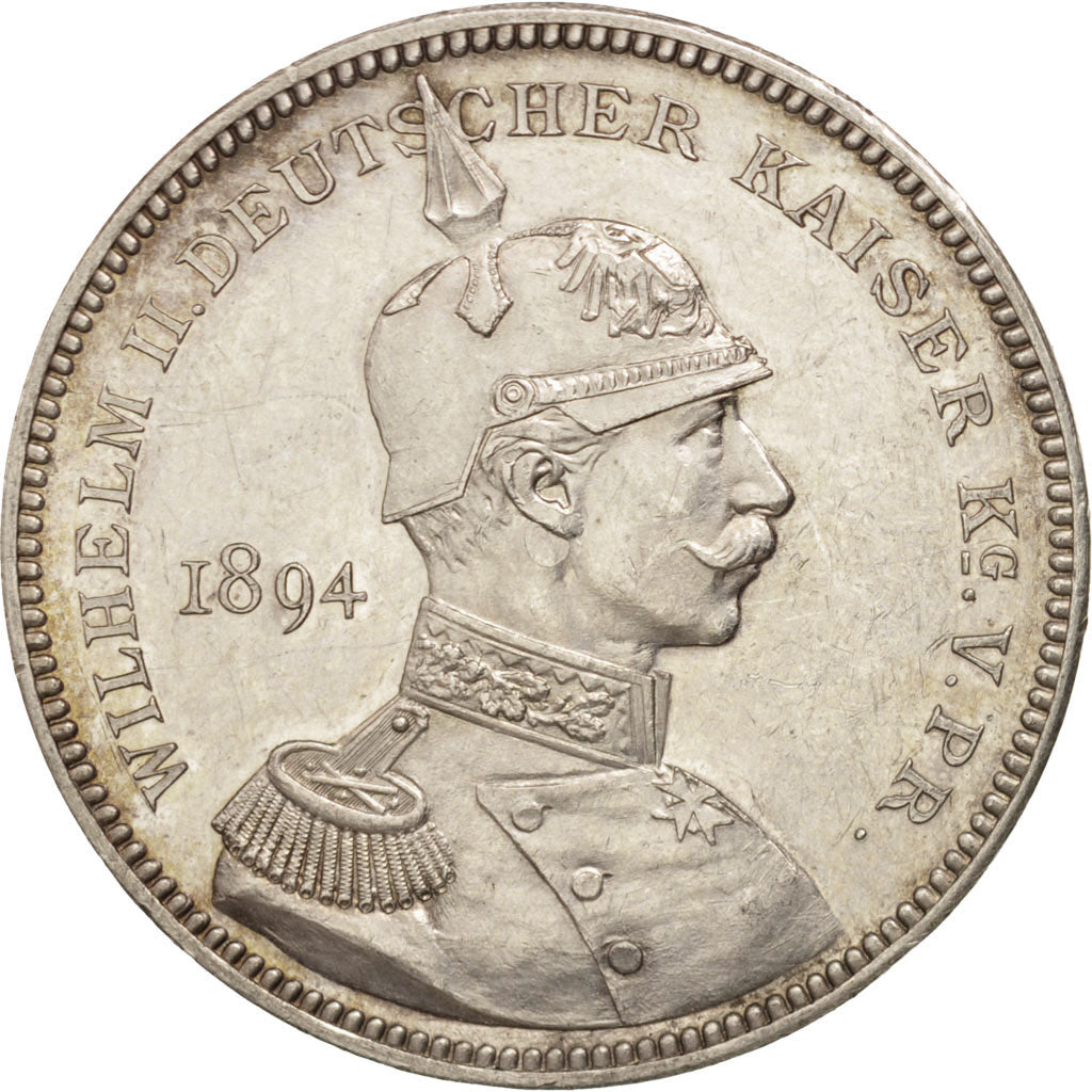 Germany Wilhelm II & Bismarck Silver Medal by Lauer – Numiscorner.com