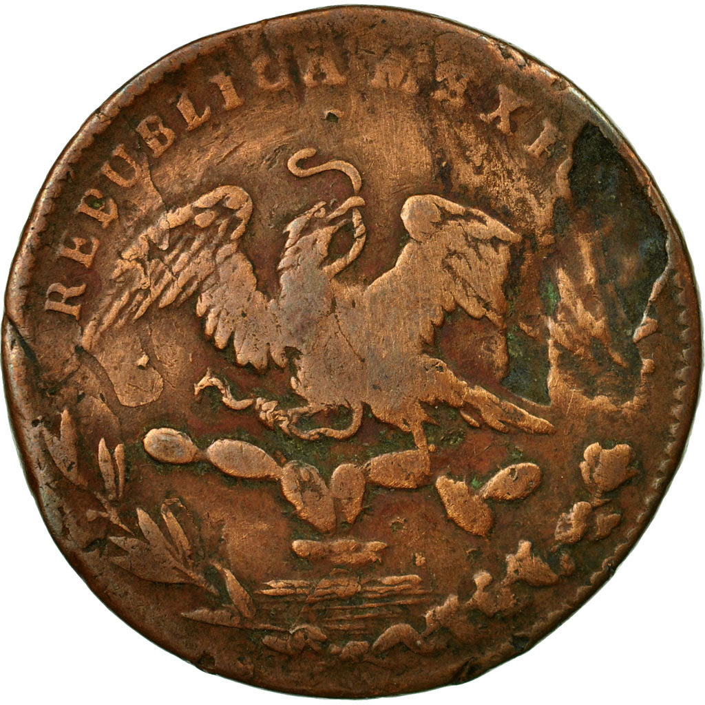 Moneda México 1/4 Real Un Quarto/Una Quartilla 1830 Mexico City BC+ ...