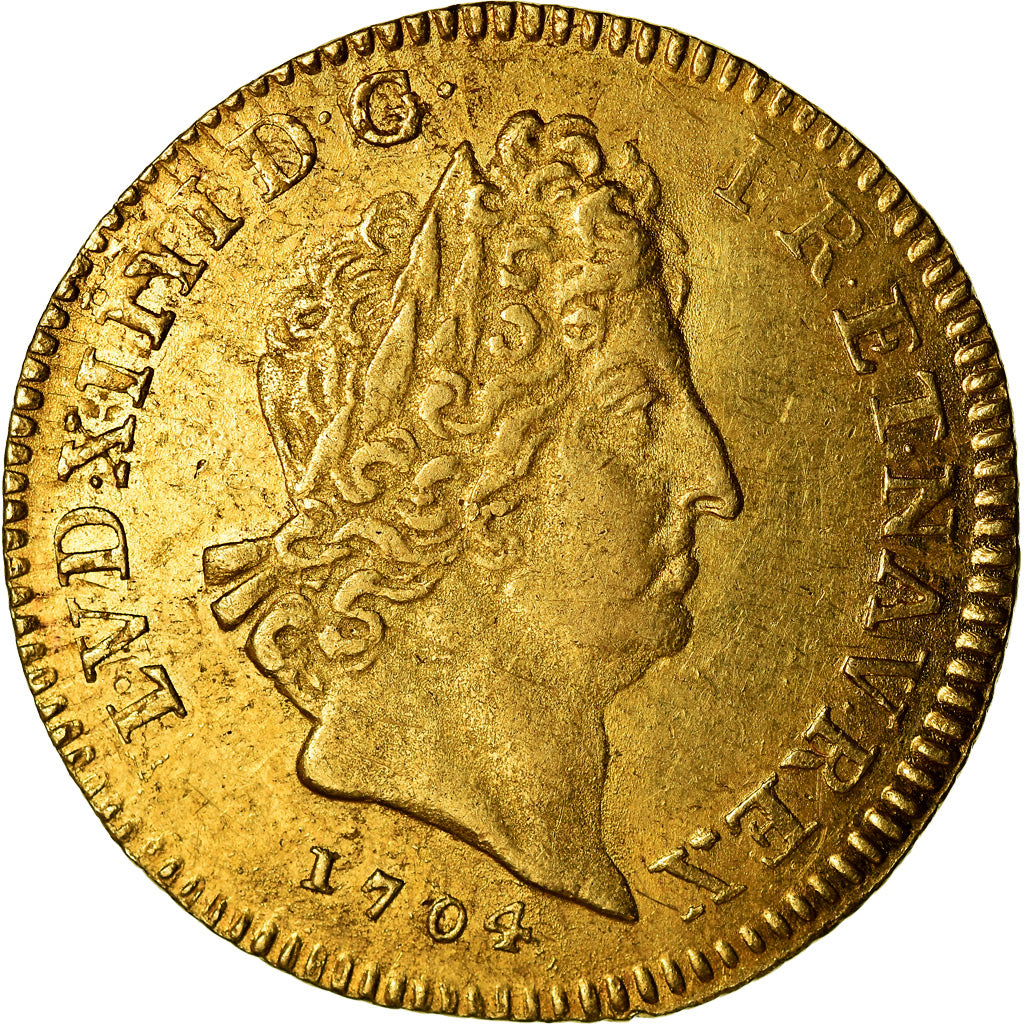 Coin France Louis XIV Louis d'or aux insignes Louis d'Or 1704 Paris ...