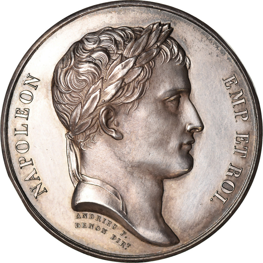 France Medal Napoleon I Liberté rendue à Dantzig 1807 Denon / Andrieu ...