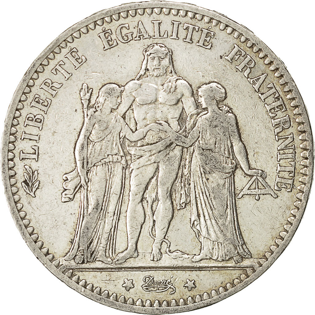 Monnaie France Hercule 5 Francs 1875 Paris TTB Argent Gadoury:745a ...