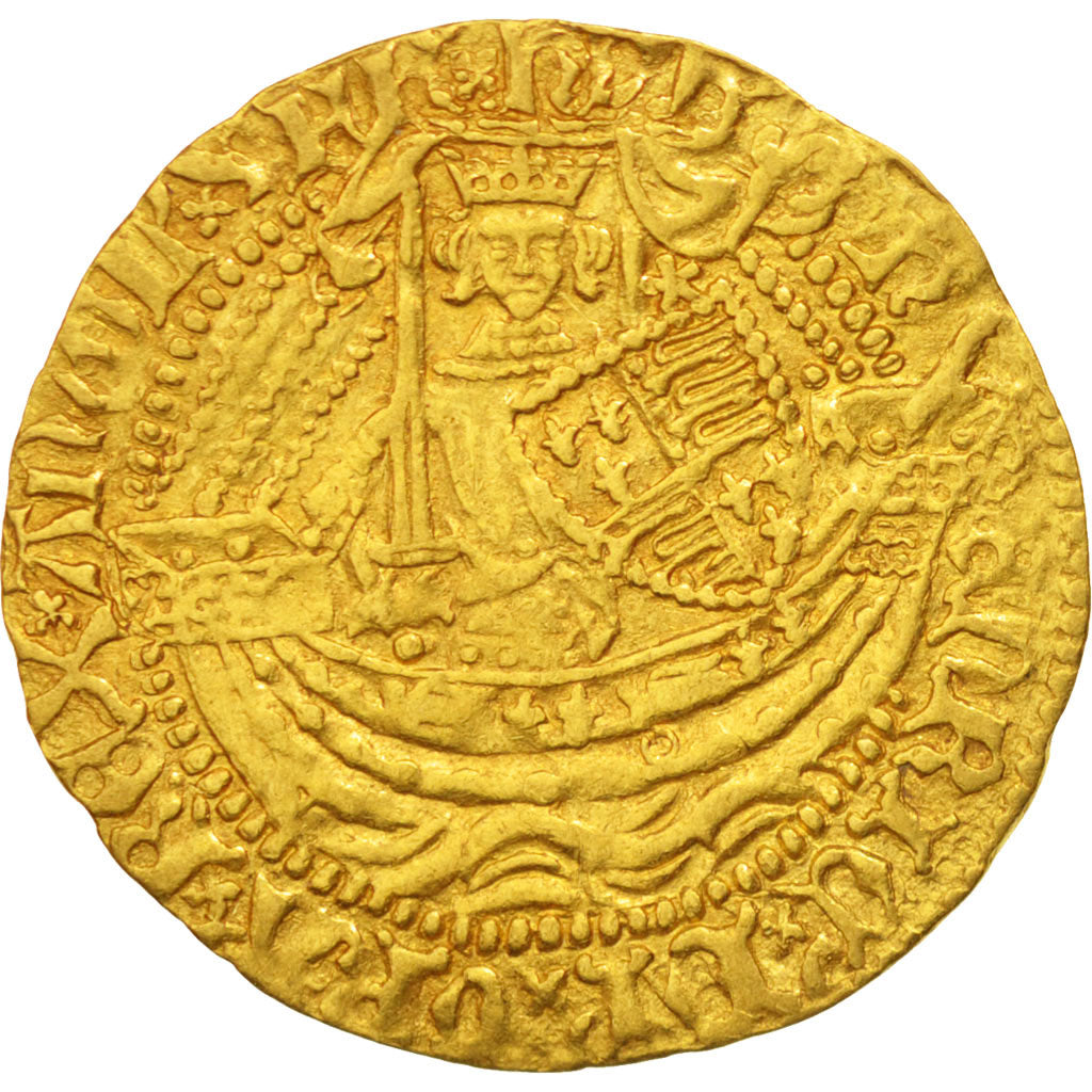 Great Britain Henry V Half Noble London AU(50-53) Gold North:1377 ...