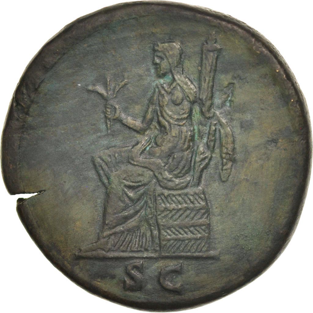 Coin Sabina Sestertius Rome AU(50-53) Bronze RIC:1019 – Numiscorner.com