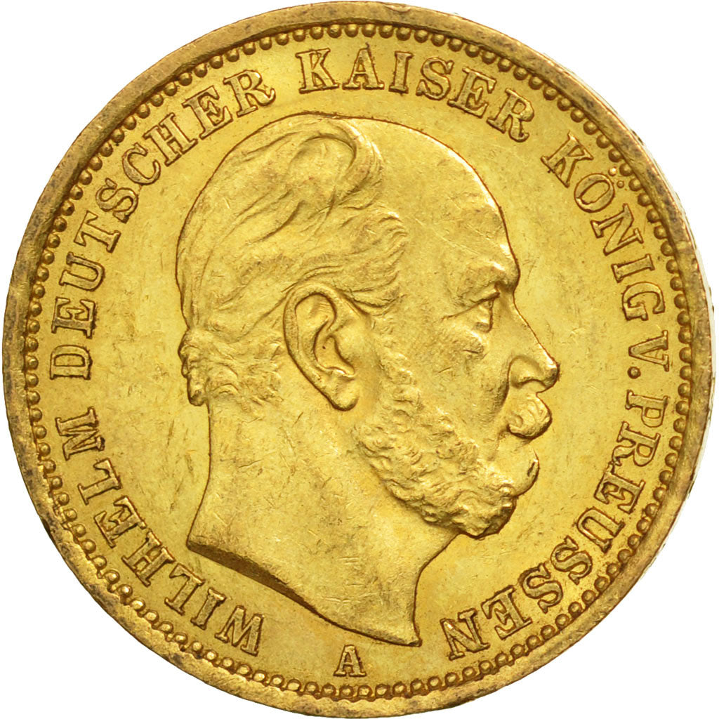 Coin German States PRUSSIA Wilhelm I 20 Mark 1875 Berlin MS(60-62) Gold ...
