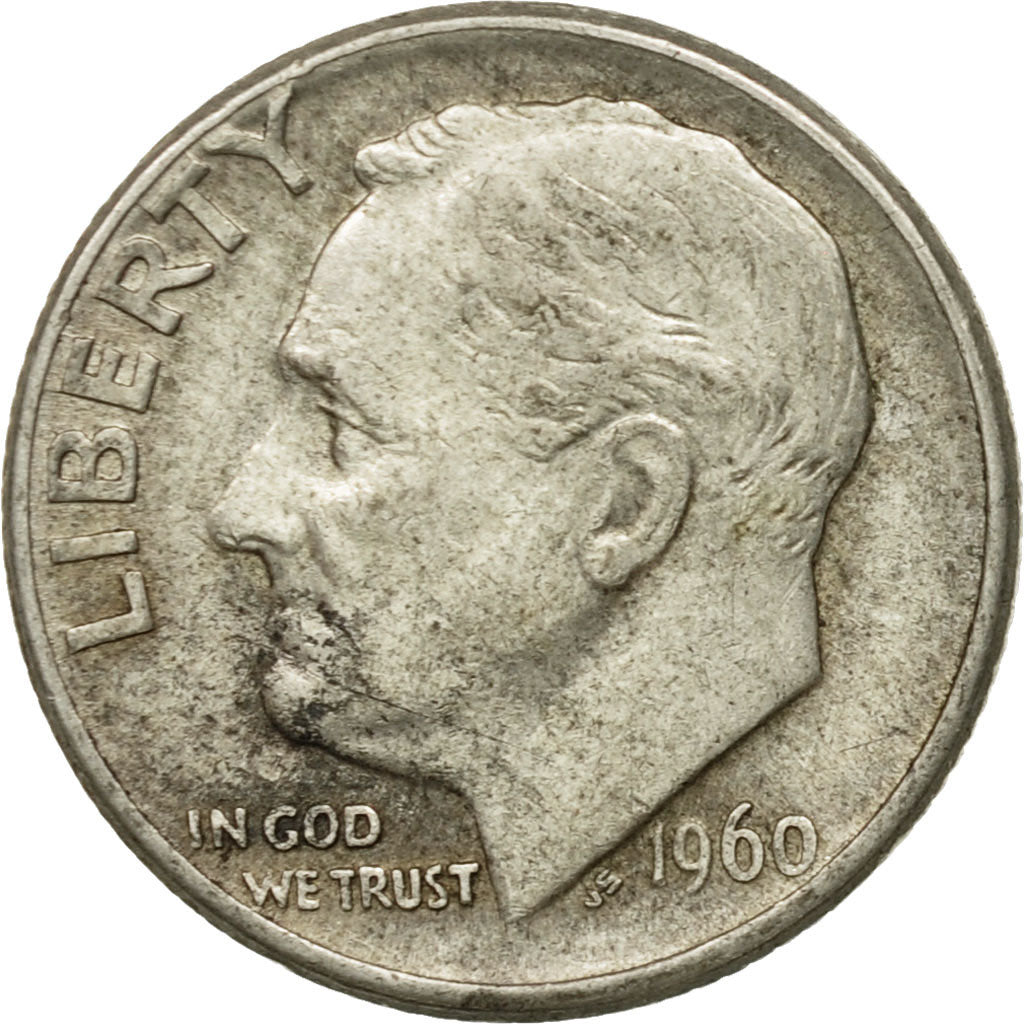 Coin United States Roosevelt Dime Dime 1960 U.S. Mint Denver VF(30-35 ...