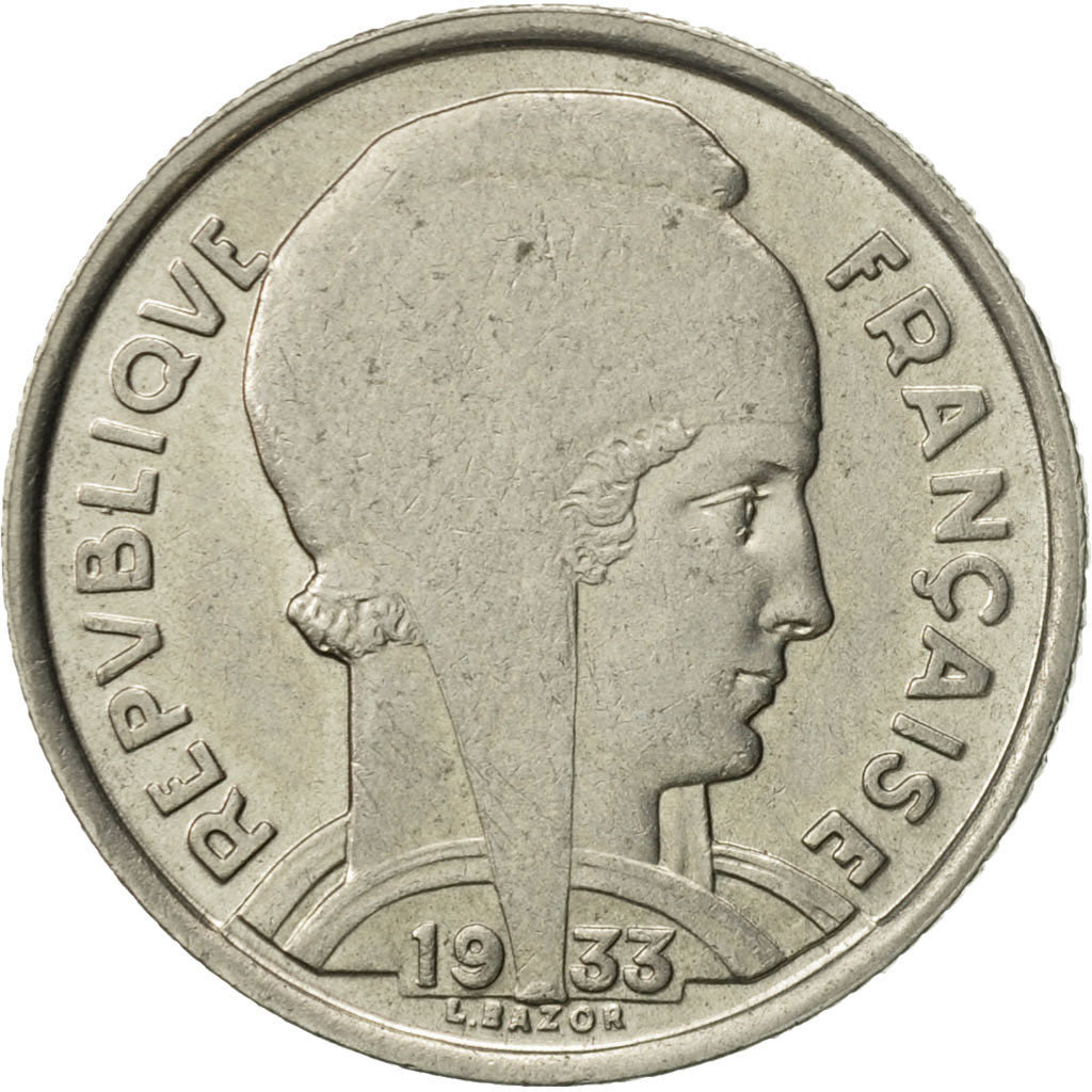 Monnaie France Bazor 5 Francs 1933 Paris TTB+ Nickel KM:887 Le ...