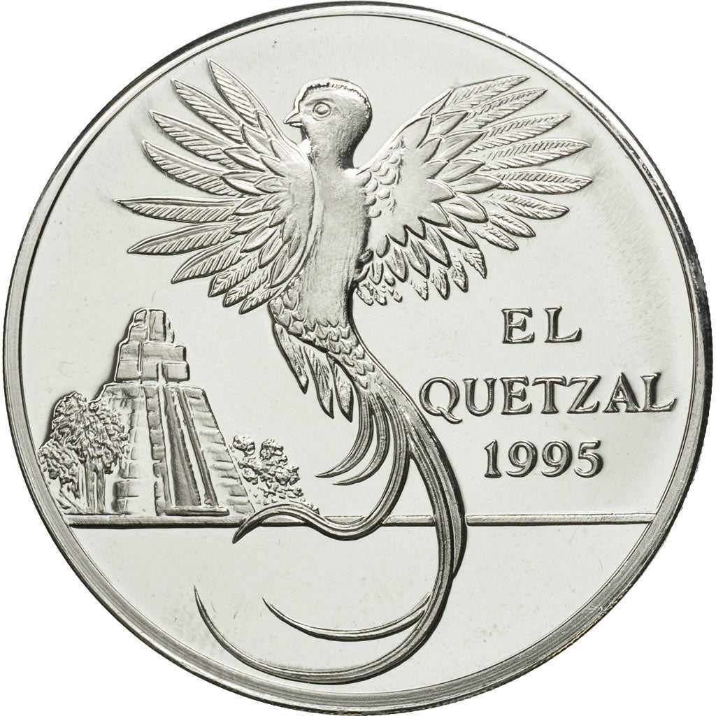Moneda Guatemala 10 Quetzales 1995 Tower SC Aluminio KM:2d.1 ...