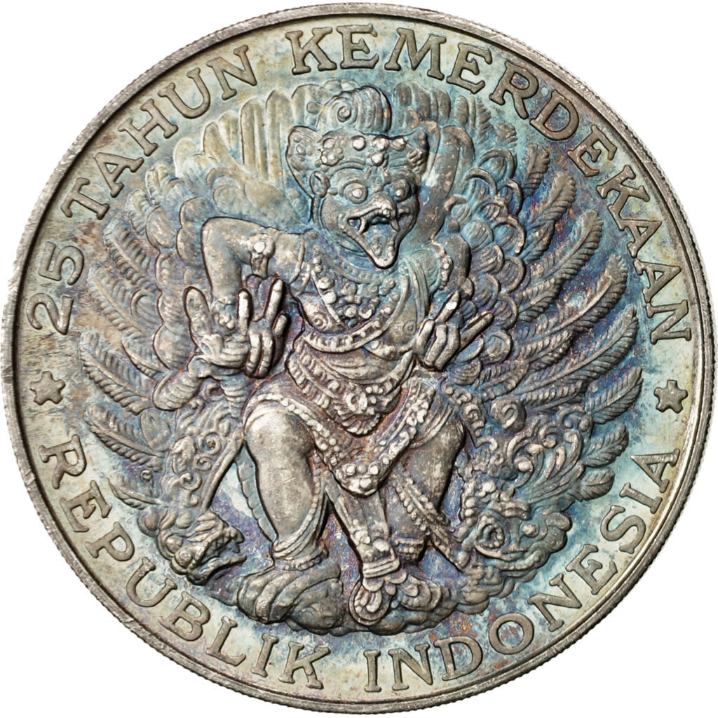 Indonesia 750 Rupiah 1970 AU(55-58) Silver KM:26 – Numiscorner.com
