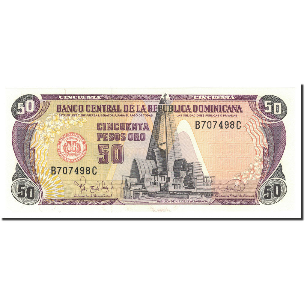 Dominican Republic 50 Pesos Oro 1995 KM:149a UNC(65-70) – Numiscorner.com