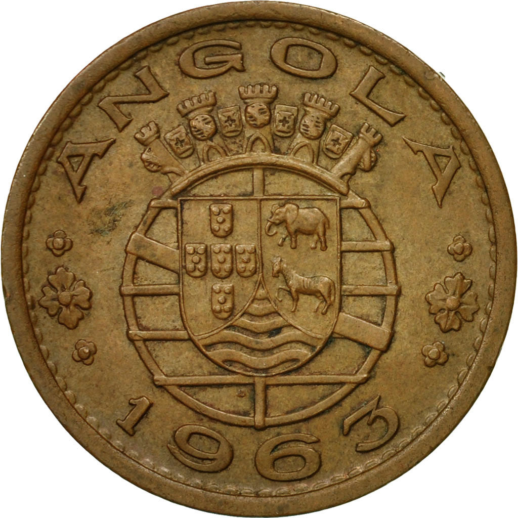 Coin Angola Escudo 1965 EF(40-45) Bronze KM:76 – Numiscorner.com