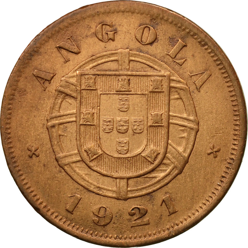 Coin Angola 5 Centavos 1921 EF(40-45) Bronze KM:62 – Numiscorner.com