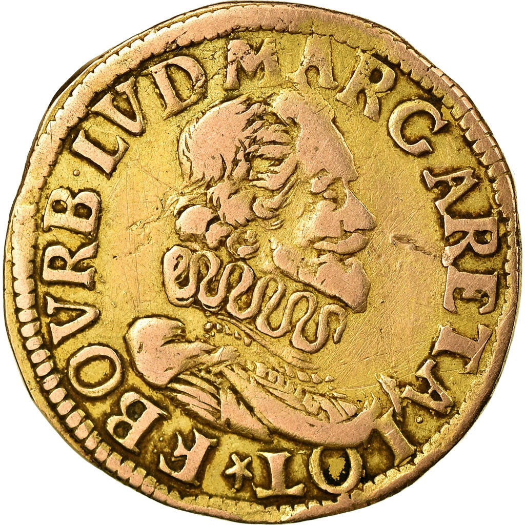 Coin FRENCH STATES CHATEAU-RENAUD Florin D'or EF(40-45) Gold KM:20 ...