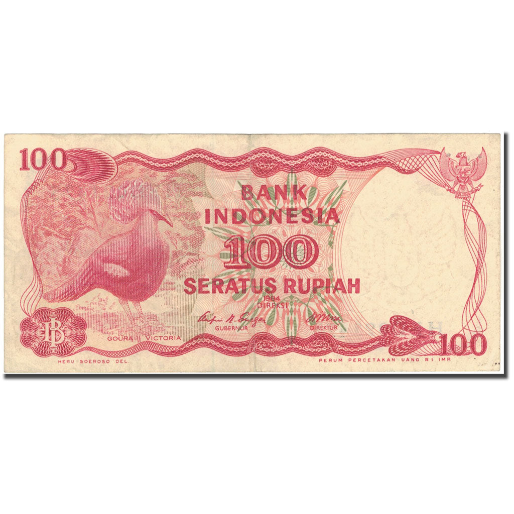 Banknote Indonesia 100 Rupiah 1984 KM:122b VF(30-35) – Numiscorner.com