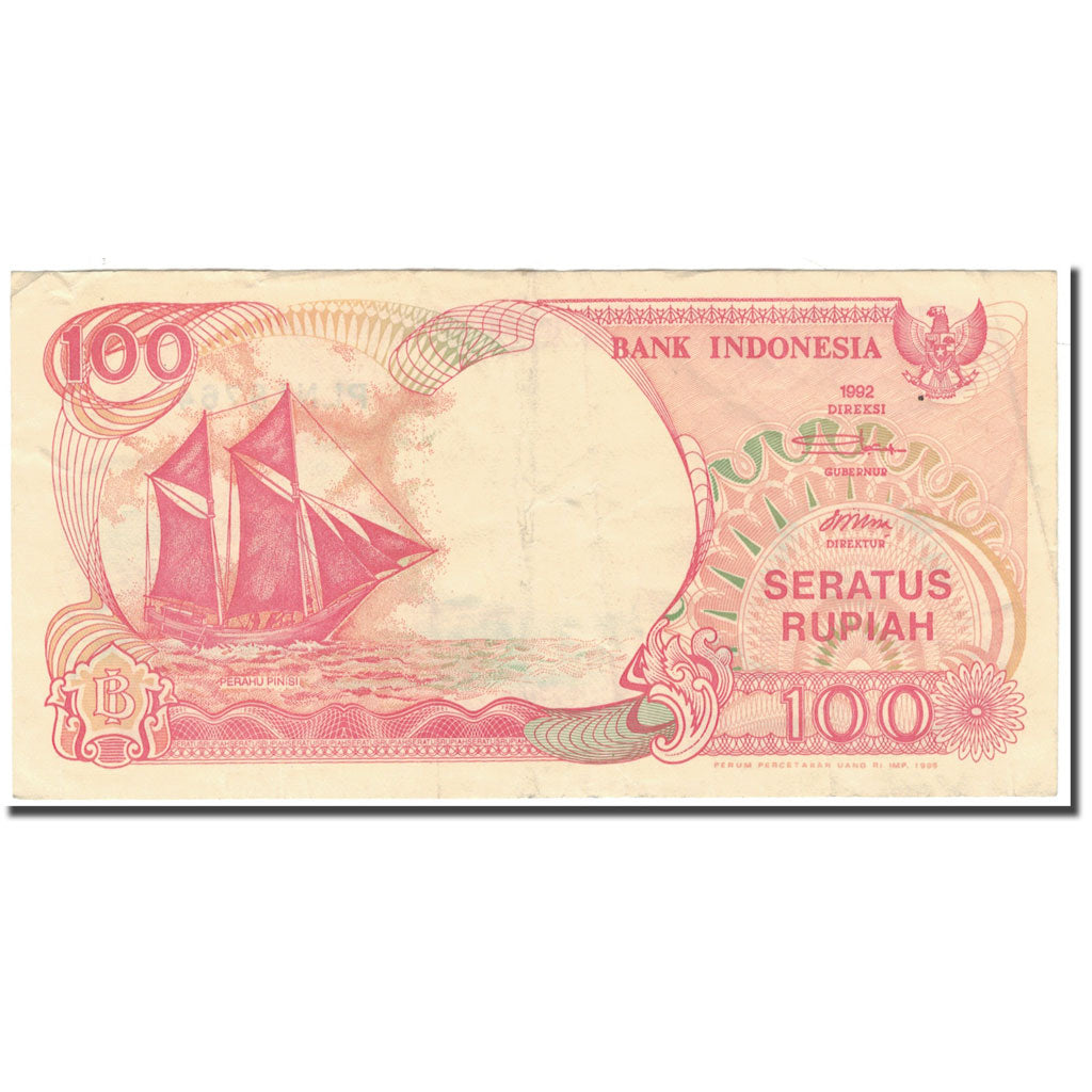 Nota Indonésia 100 Rupiah 1992 KM:127d EF(40-45) – Numiscorner.com