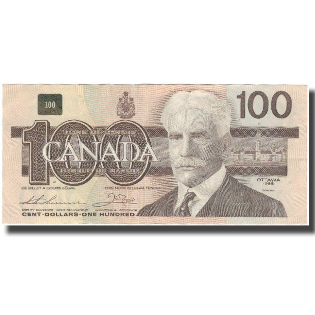 Banknote Canada 100 Dollars 1988 KM:99a EF(40-45) – Numiscorner.com