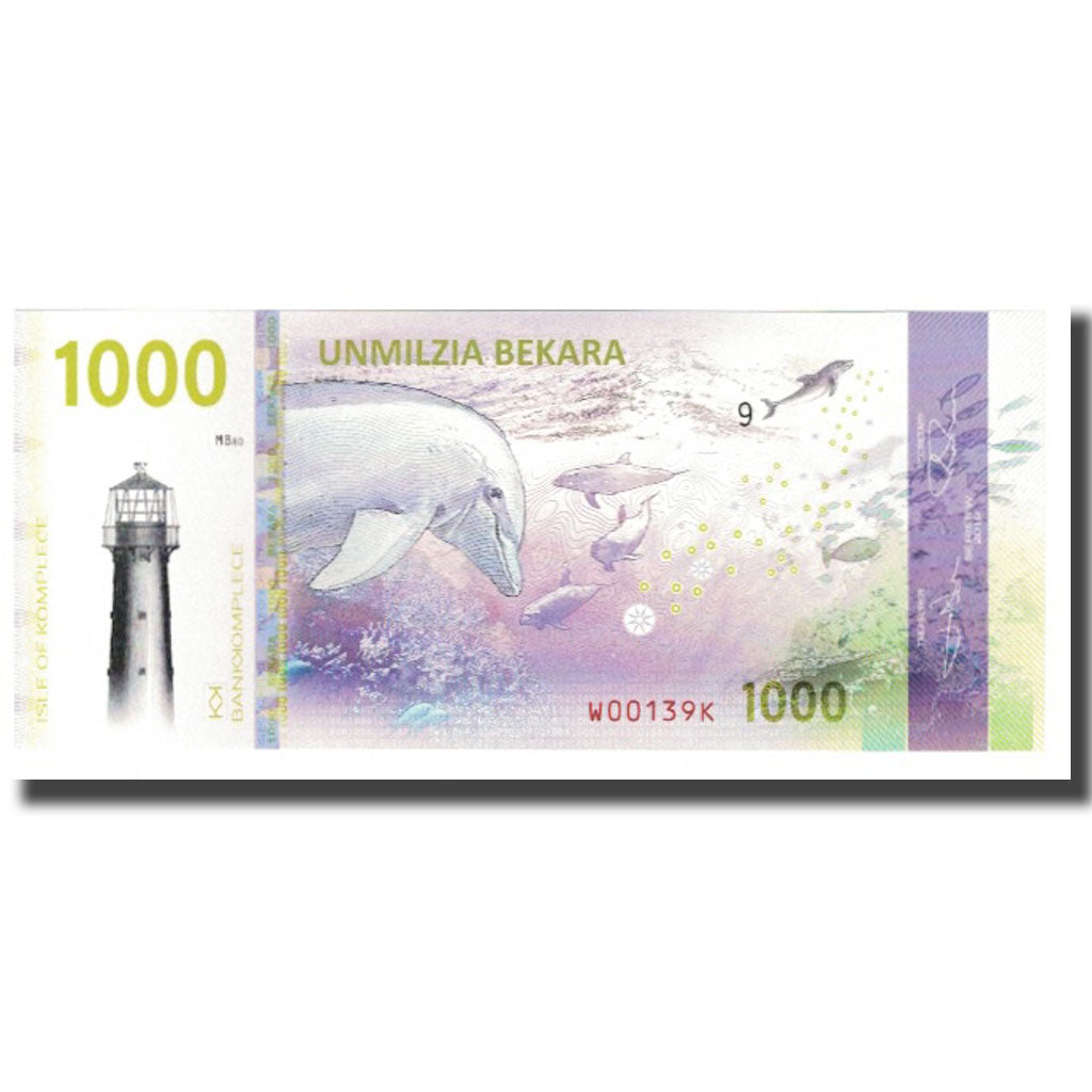 Banknote United States Tourist Banknote 2019 ISLE OF KOMPLECE 1000 ...