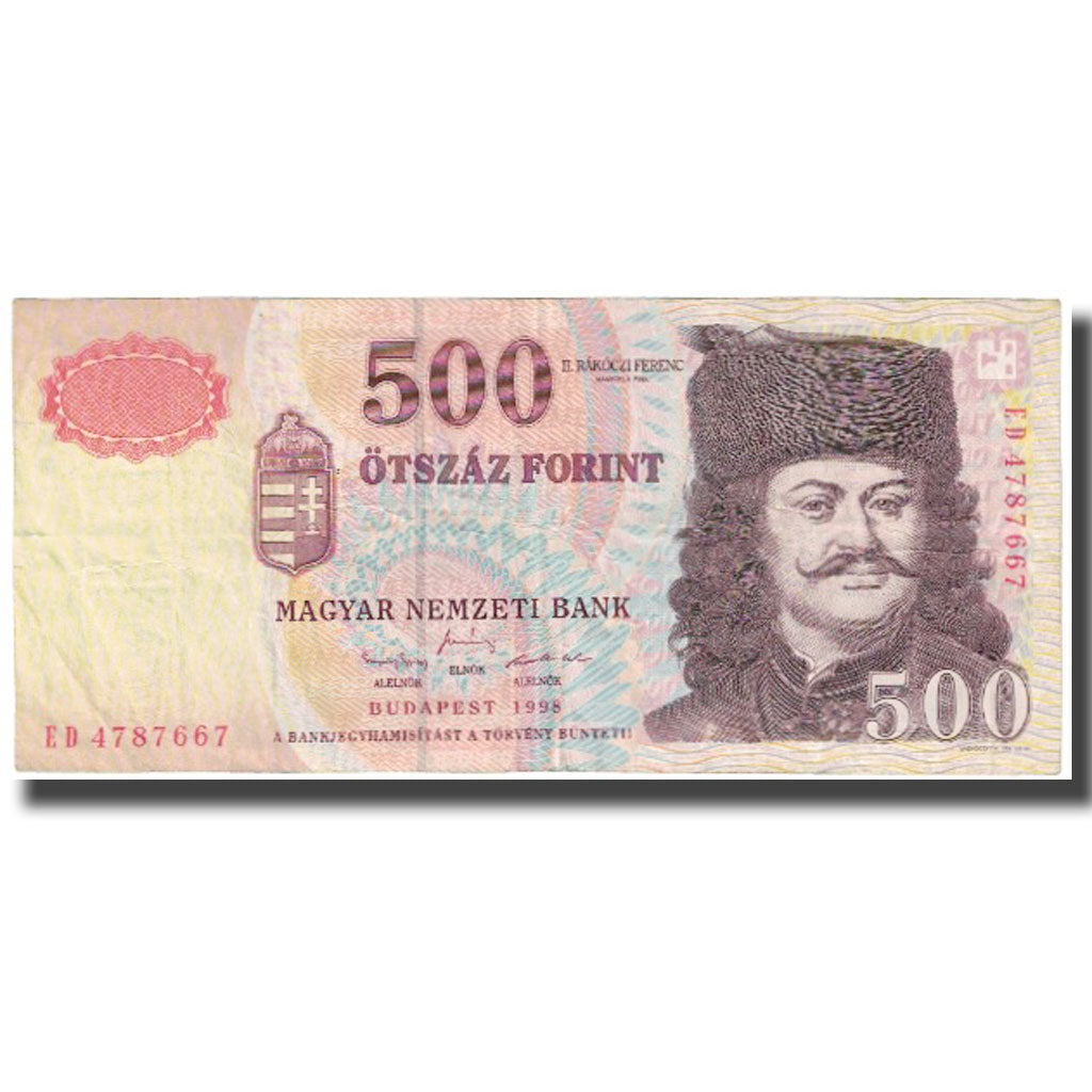 Banknote Hungary 500 Forint 1998 KM:179a AU(50-53) – Numiscorner.com