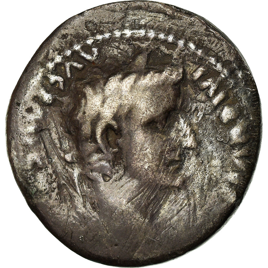 Coin Tiberius Denarius Lyon - Lugdunum VF(30-35) Silver RIC:30 ...