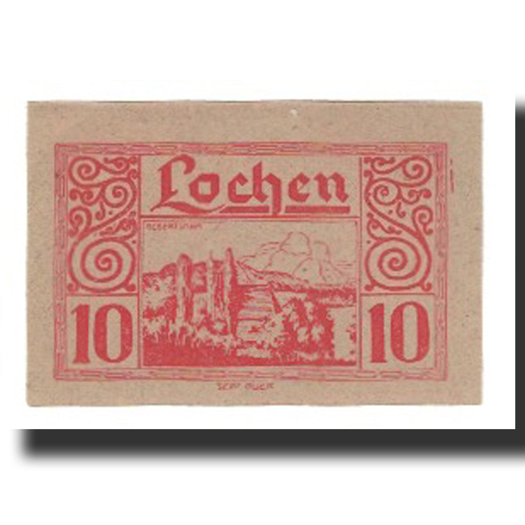 Banknote Austria Lochen 10 Heller valeur faciale 6 1920 1920-12-31 ...