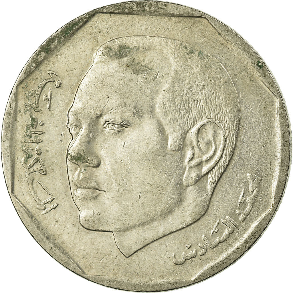 Coin Morocco Mohammed VI 2 Dirhams 2002 Paris VF(30-35) Copper-nickel ...