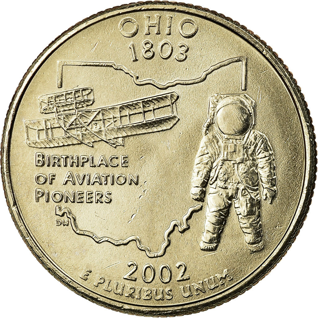 Moeda Estados Unidos da América Ohio Quarter 2002 U.S. Mint ...