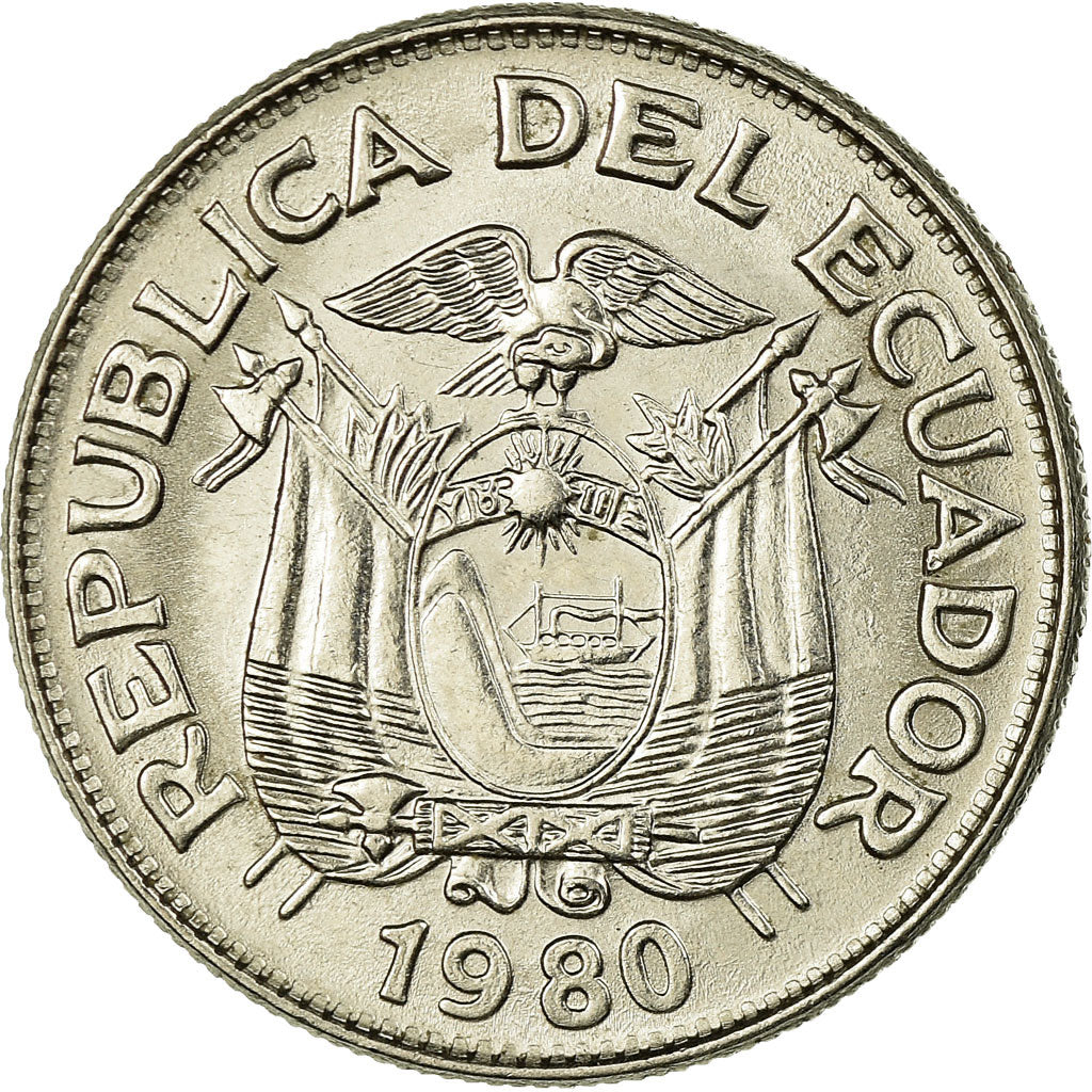 Moneda Ecuador Sucre Un 1980 MBC Níquel recubierto de acero KM:78b ...