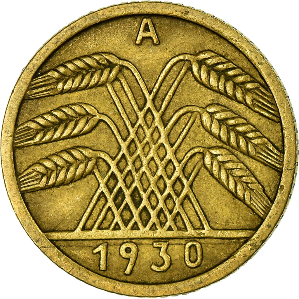 Coin GERMANY WEIMAR REPUBLIC 5 Reichspfennig 1930 Berlin EF(40-45 ...