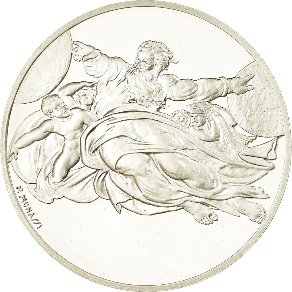 Francia medalla Peinture Michel Ange Le Soleil et la Lune Monassi SC+ ...