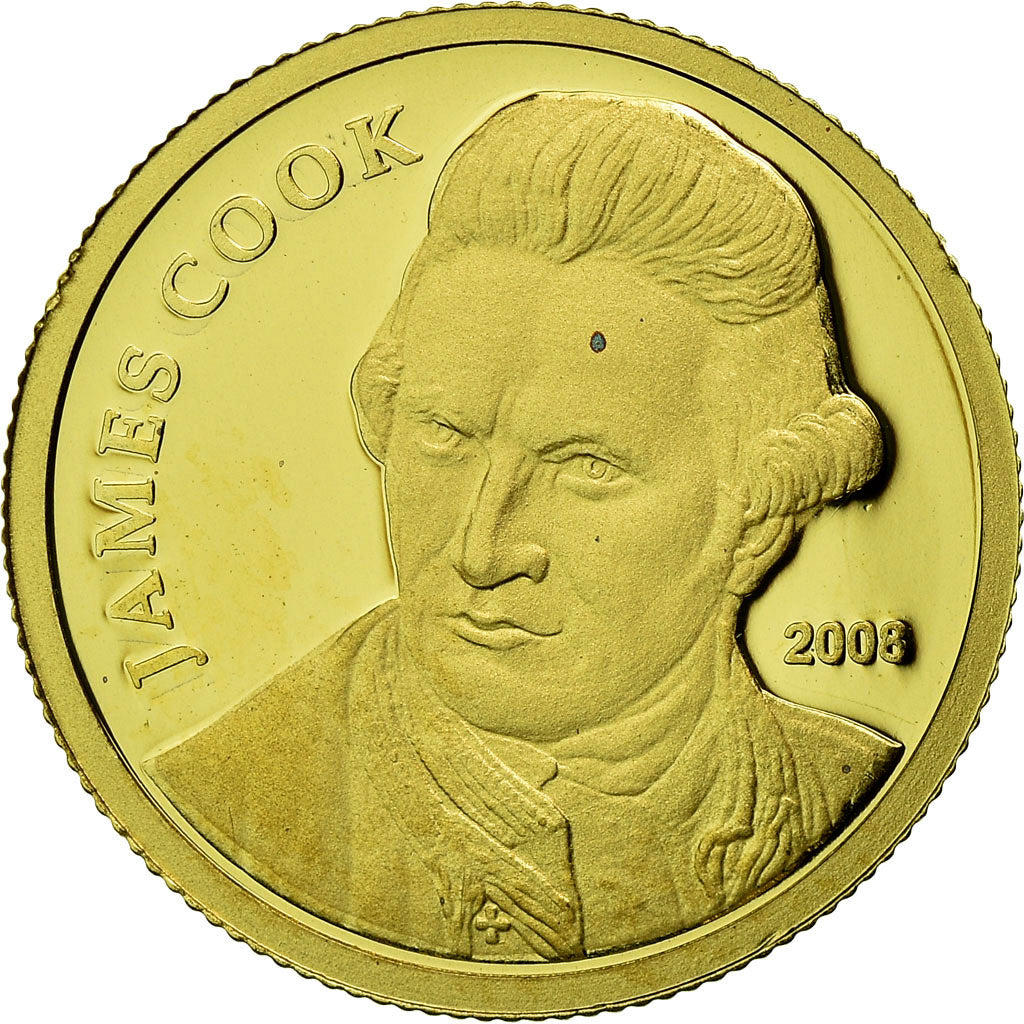 Coin Cook Islands Capt. James Cook 10 Dollars 2008 Franklin Mint Proof ...