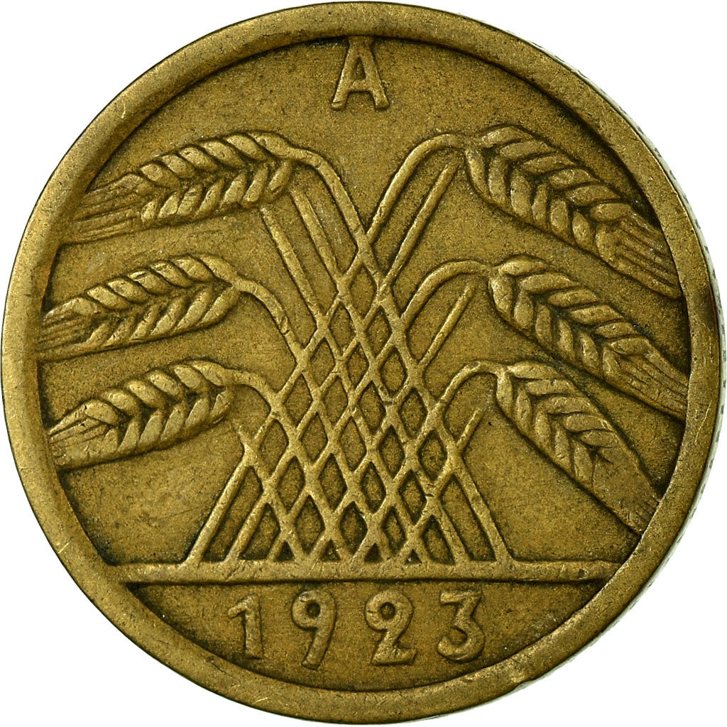 Coin GERMANY WEIMAR REPUBLIC 5 Rentenpfennig 1923 Berlin EF(40-45 ...