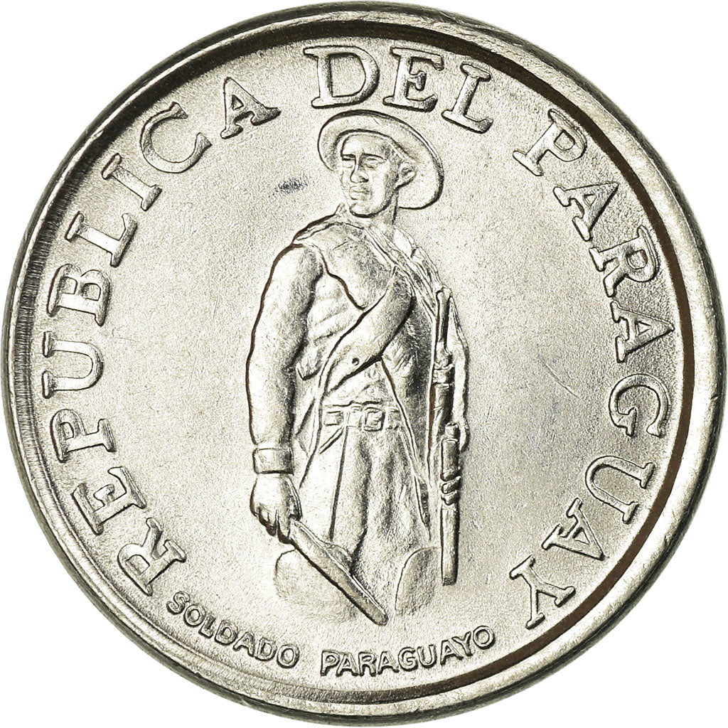 Coin Paraguay Guarani 1975 MS(63) Stainless Steel KM:151 – Numiscorner.com