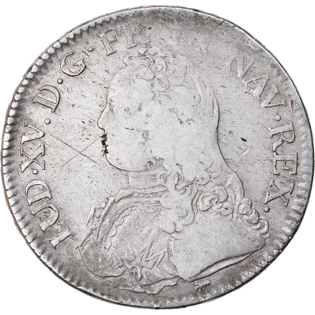 Coin France Louis XV Écu aux branches d'olivier Ecu 1737 Paris ...