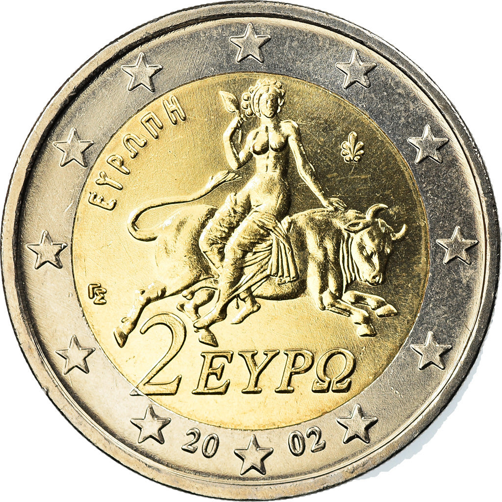 Grèce 2 Euro 2002 Athènes SPL Bi-Metallic KM:188 – Numiscorner.com
