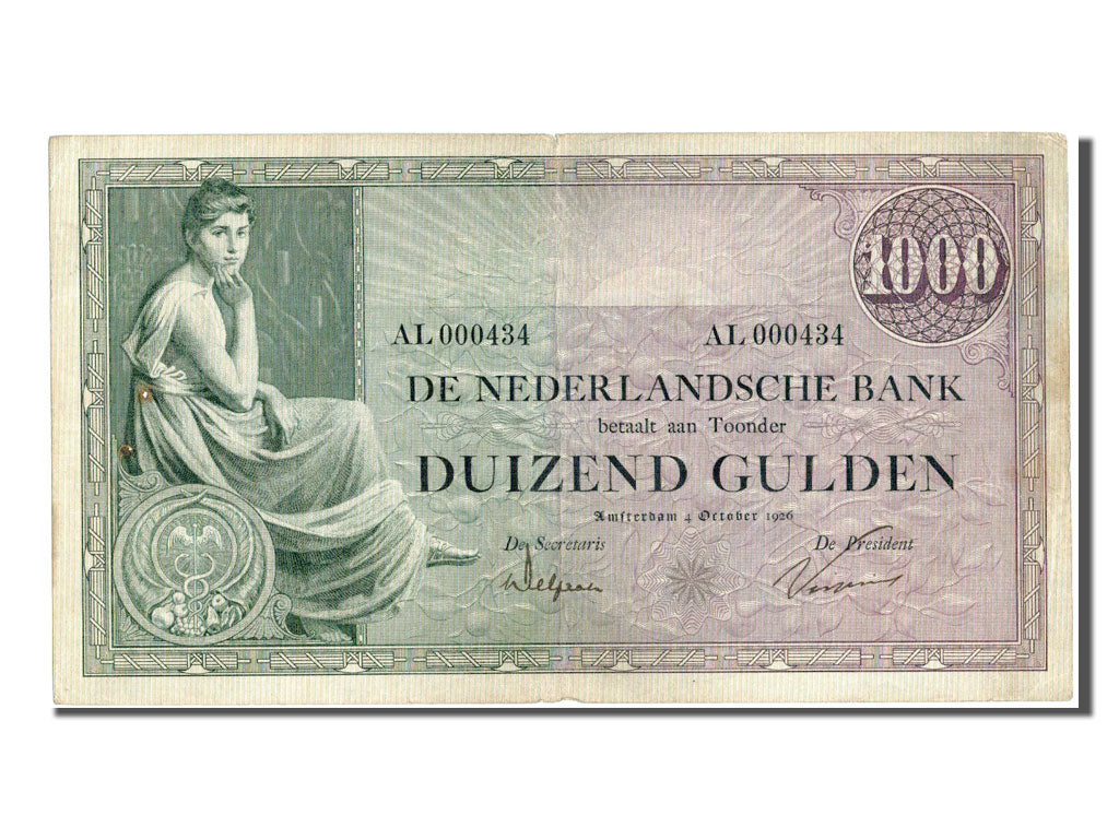 Banknote Netherlands 1000 Gulden 1926 EF(40-45) – Numiscorner.com
