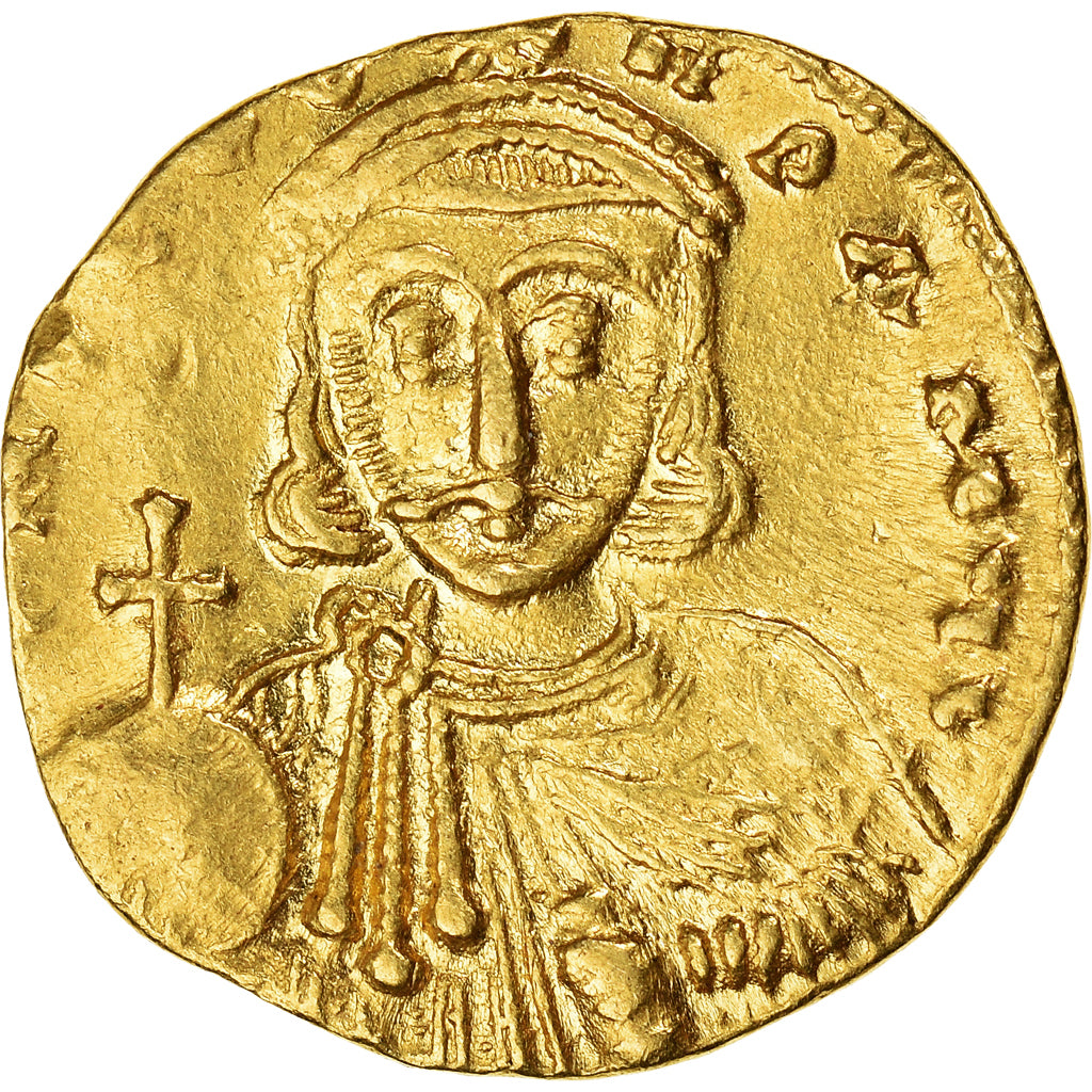 Coin Leon III & Constantin V Solidus 720-741 Constantinople AU(55-58 ...