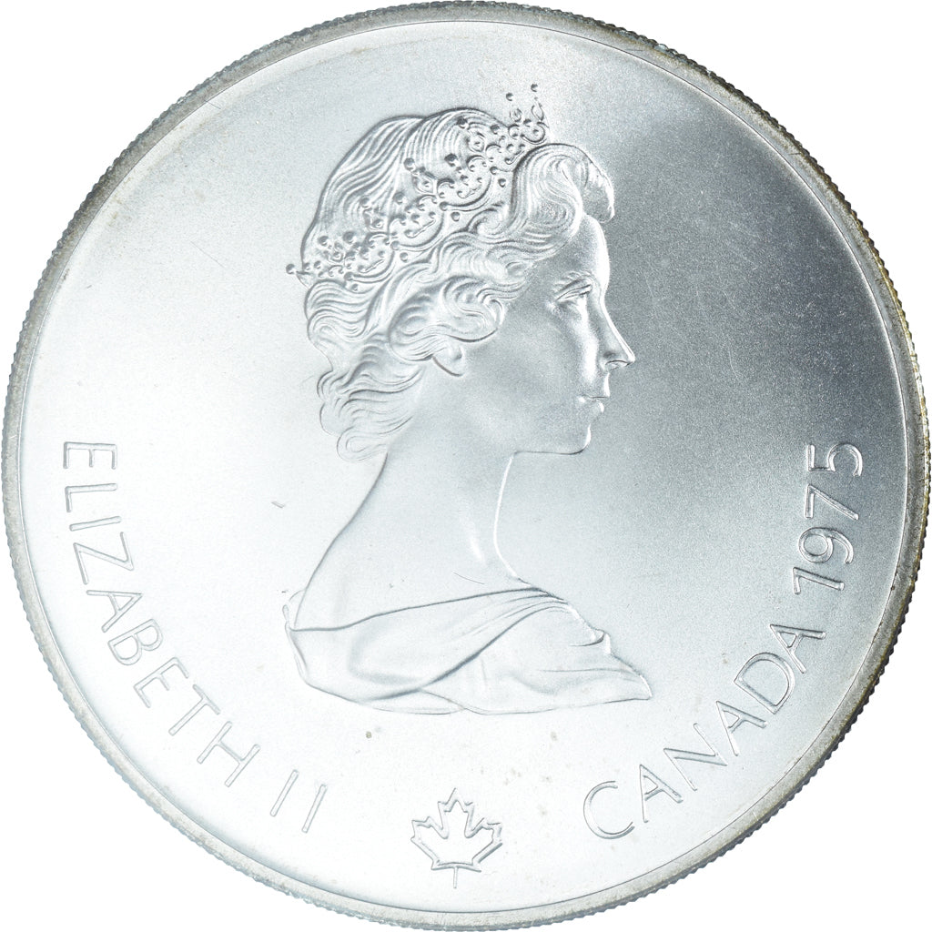 Coin Canada Elizabeth II Platform Diver 5 Dollars 1975 MS(65-70) Silver ...