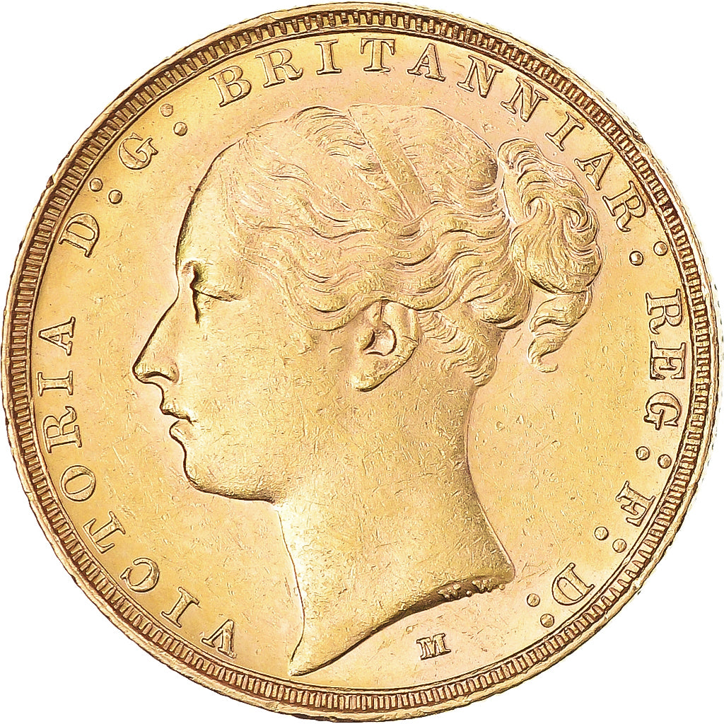 Coin Australia Victoria Sovereign 1885 Melbourne MS(63) Gold KM:7 ...