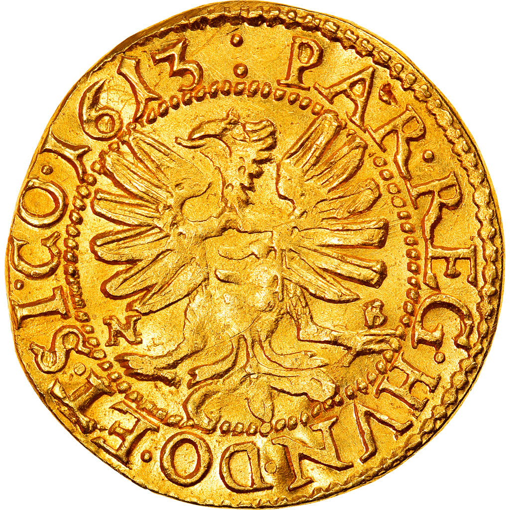 Moneda Hungría Transylvania Gabriel Báthory Ducat 1613 EBC+ Oro ...