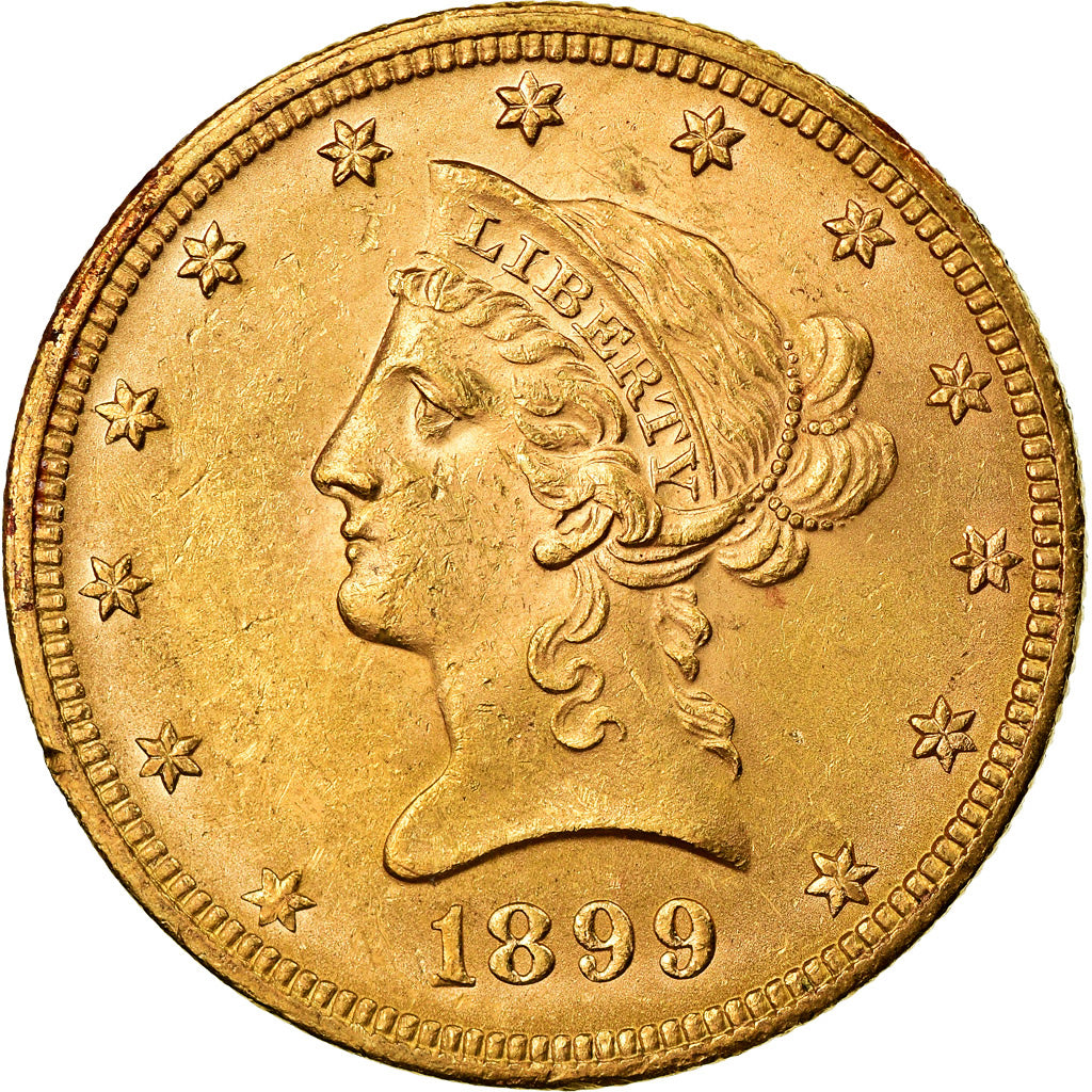 Coin United States Coronet Head $10 Eagle 1899 U.S. Mint Philadelphia ...