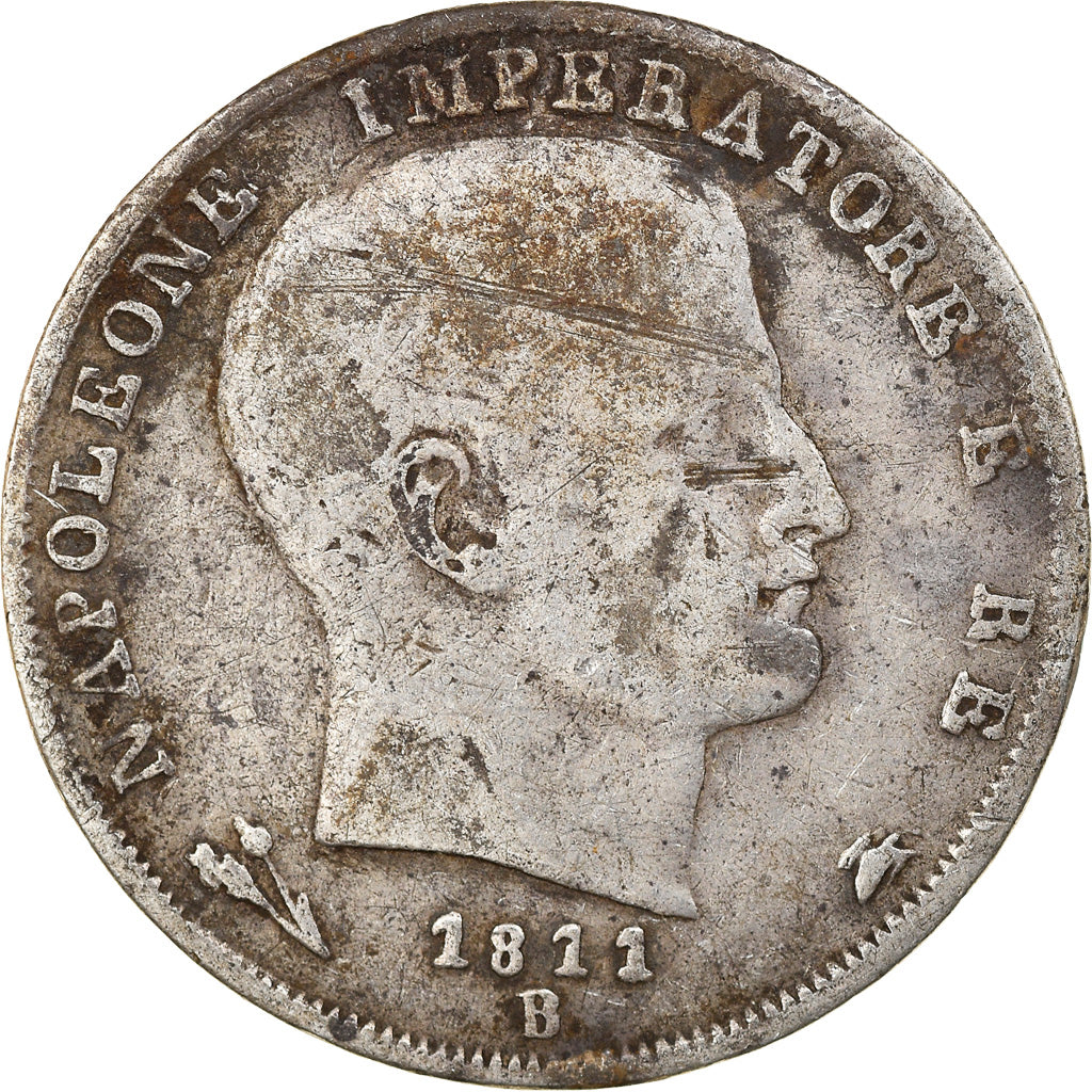 Coin ITALIAN STATES KINGDOM OF NAPOLEON Napoleon I Lira 1811 Bologna ...
