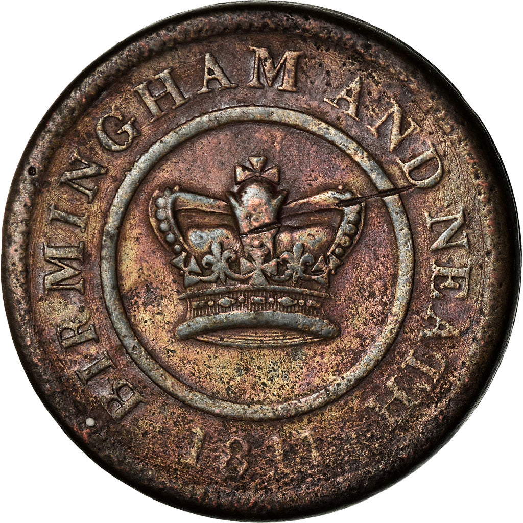Coin Great Britain Crown Copper Company Penny Token 1811 Birmingham ...