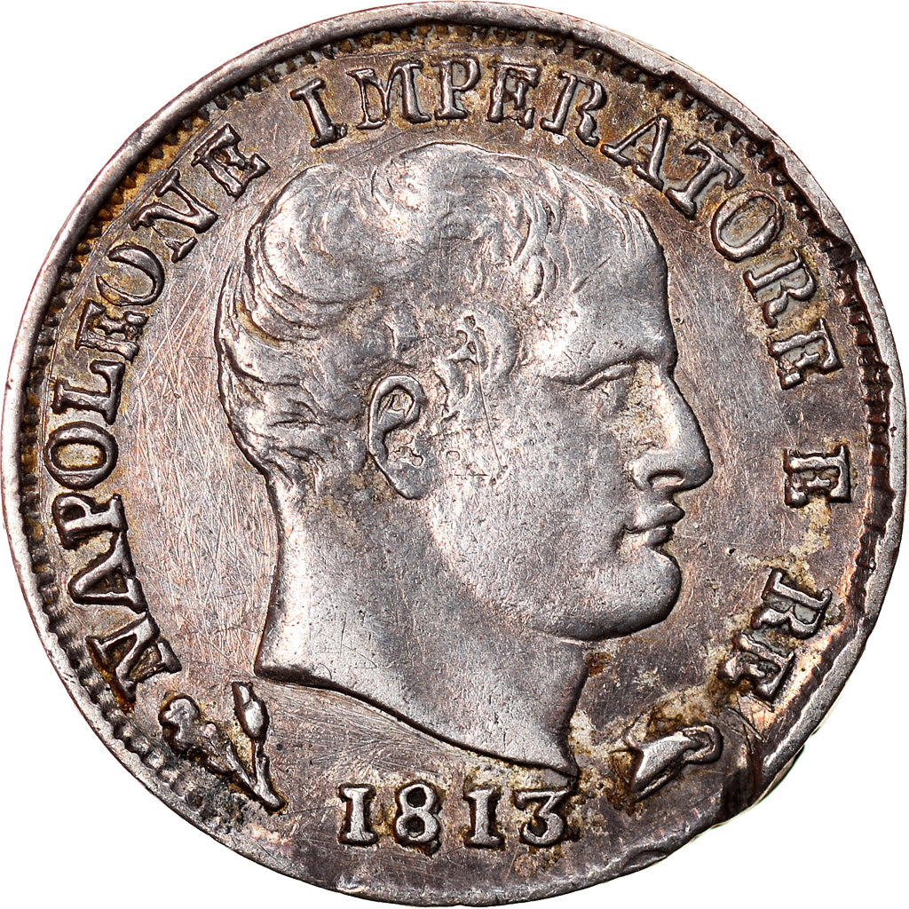 Coin ITALIAN STATES KINGDOM OF NAPOLEON Napoleon I 5 Soldi 1813 Bologna ...