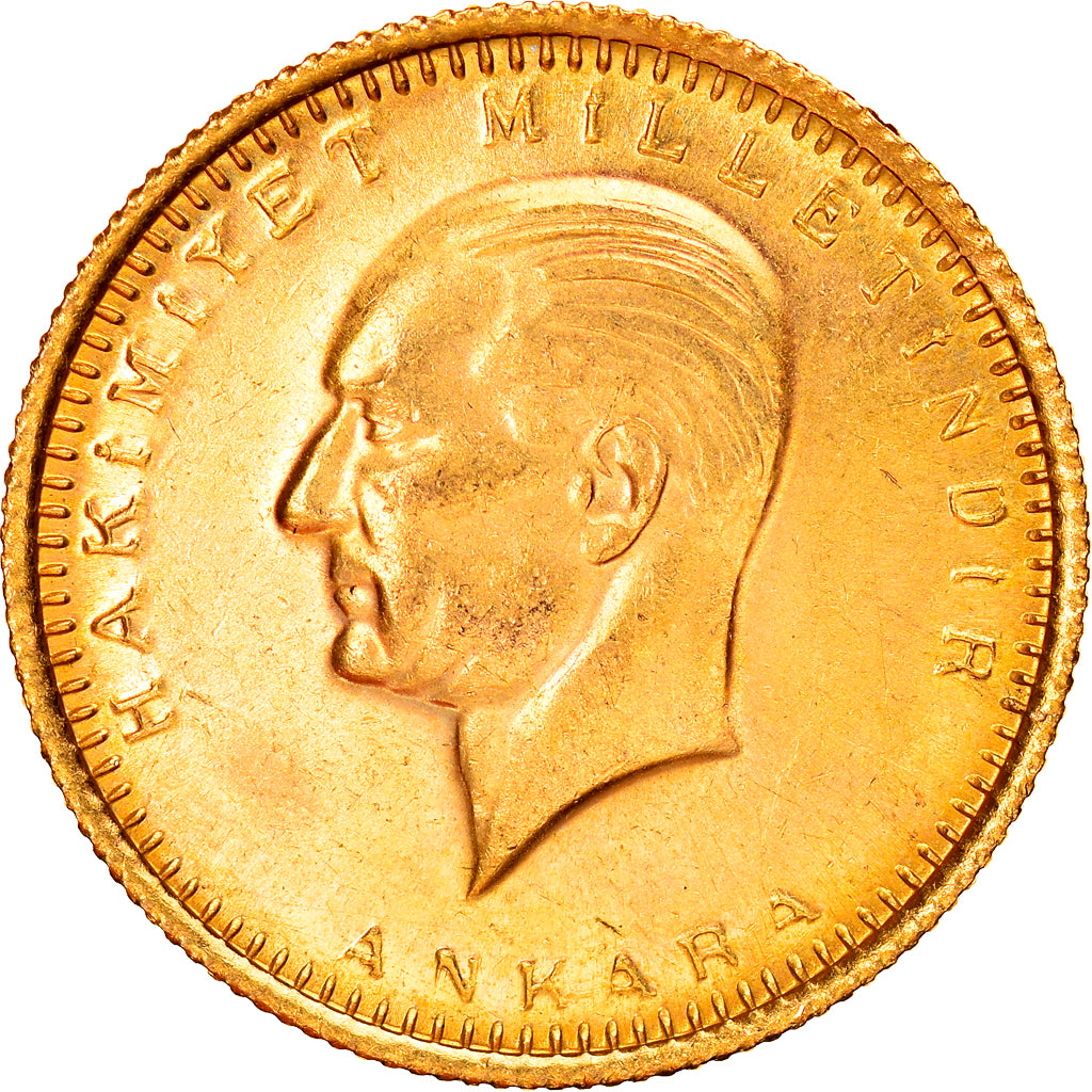 Coin Turkey Mustafa Kemal Atatürk 100 Kurush 1988 Ankara MS(63) Gold ...