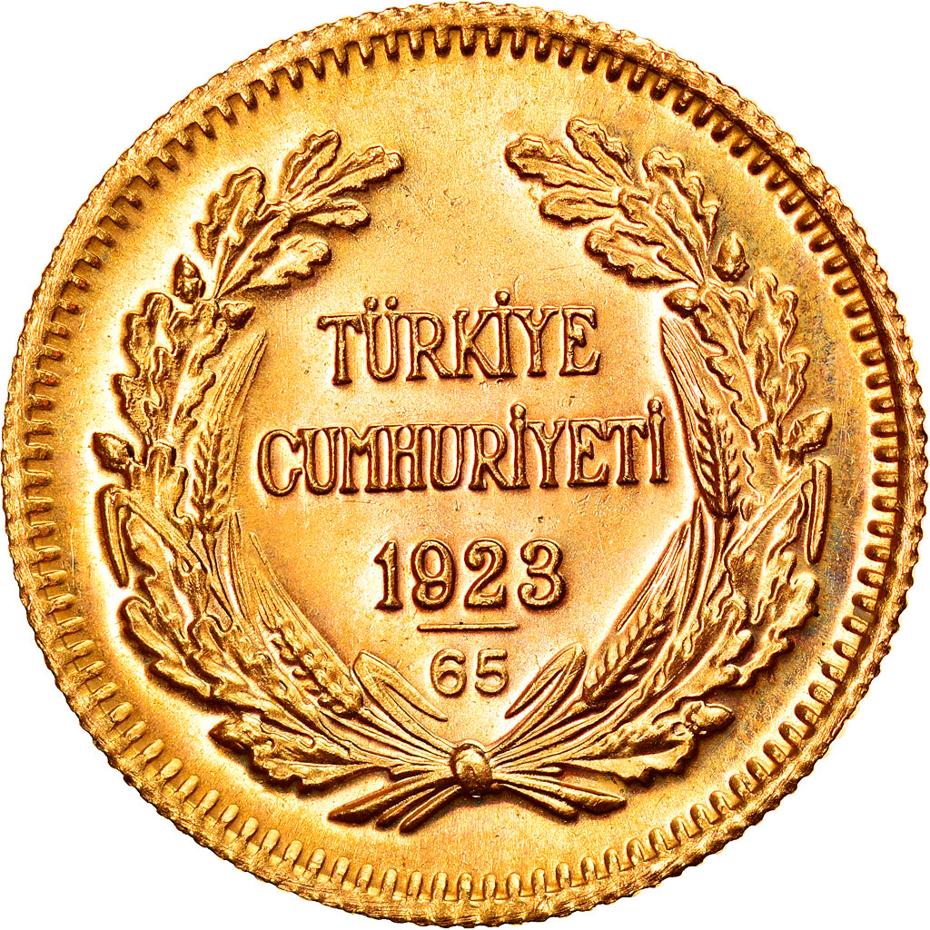 Coin Turkey Mustafa Kemal Atatürk 100 Kurush 1988 Ankara MS(63) Gold ...
