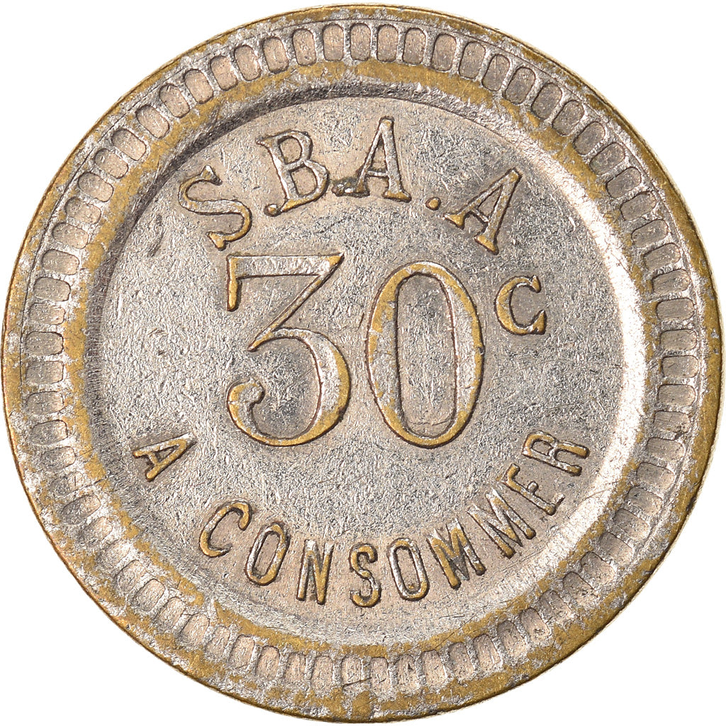 France 30 Centimes Token "à consommer" S.B.A.A Demandez Fernet-Branca ...
