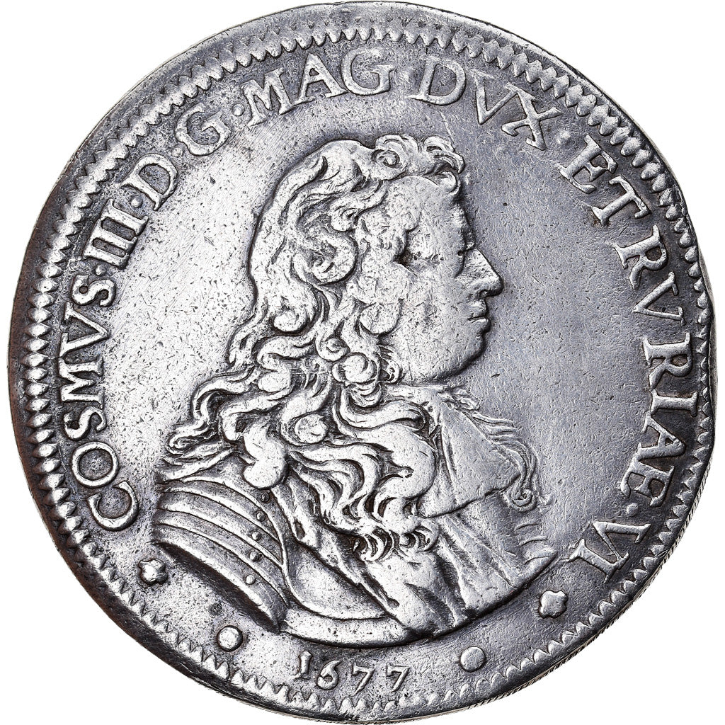Coin ITALIAN STATES TUSCANY Cosimo III Piastre 1677 Florence VF(30-35 ...
