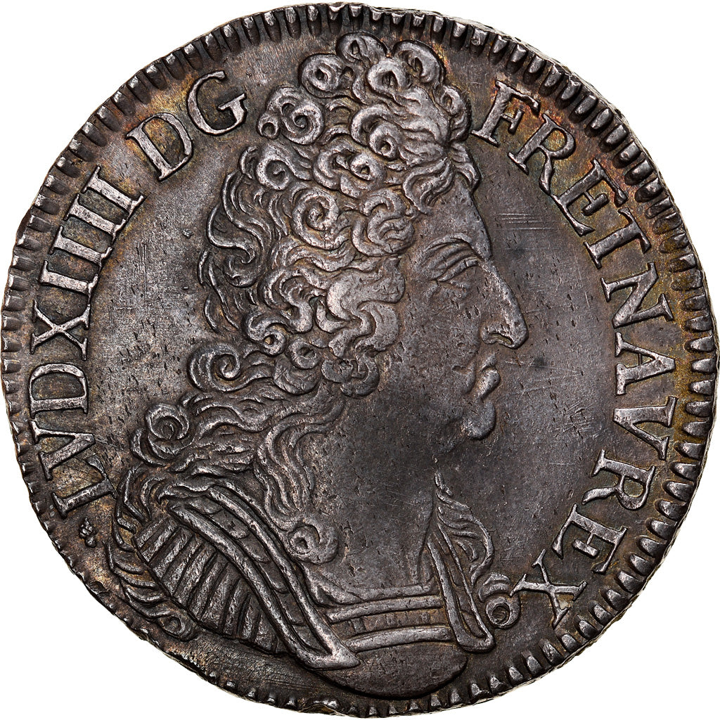 Coin France Louis XIV Écu aux 3 couronnes Ecu 1709 La Rochelle ...